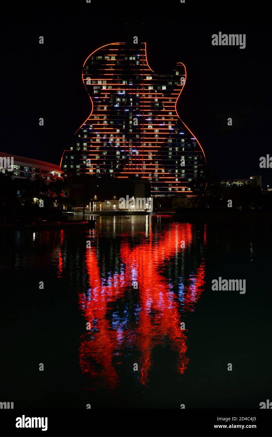 Hollywood FL, USA. 08th Oct, 2020. The Guitar Hotel at Seminole Hard ...