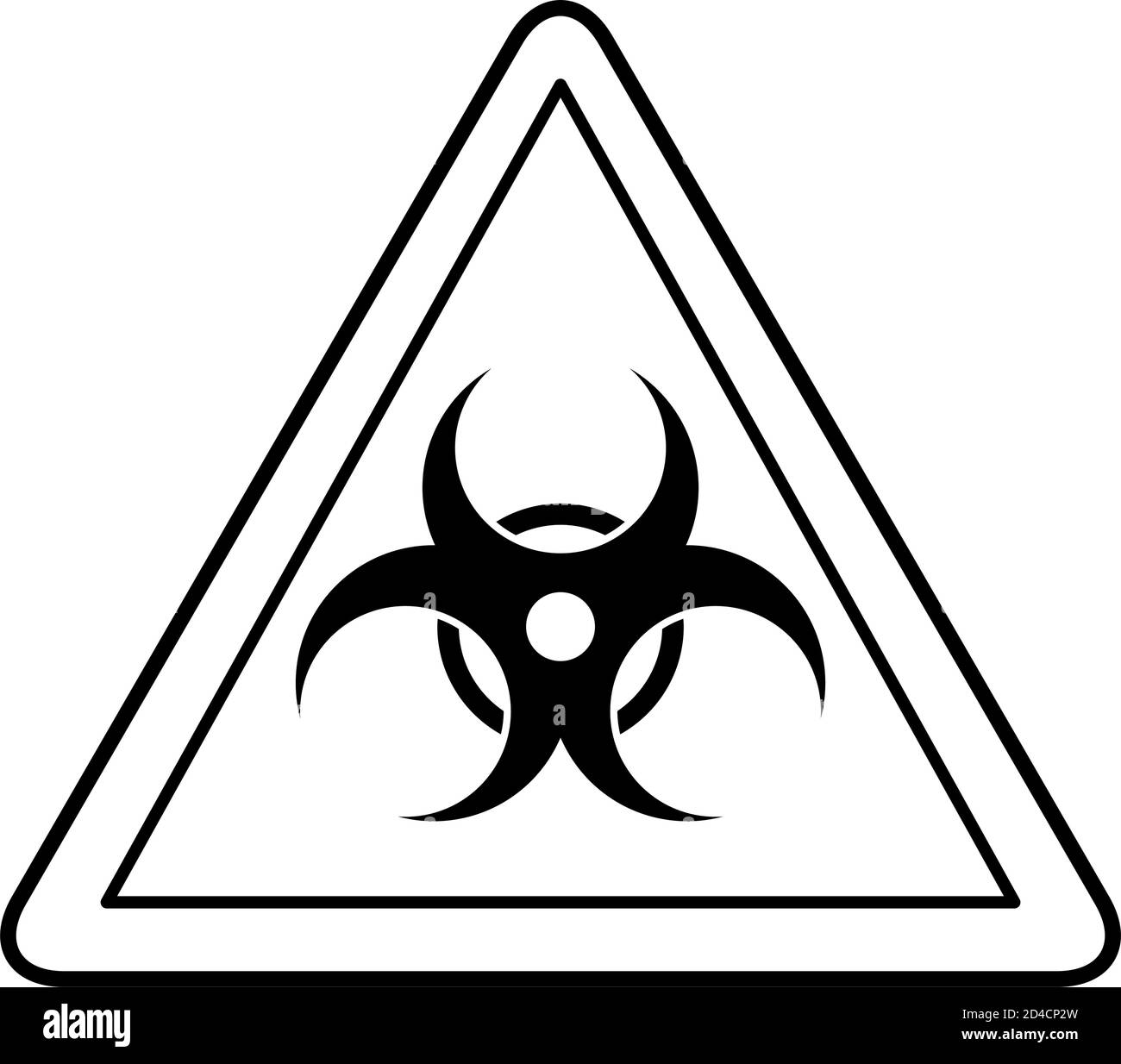 biohazard triangle signal caution icon vector illustration design Stock ...