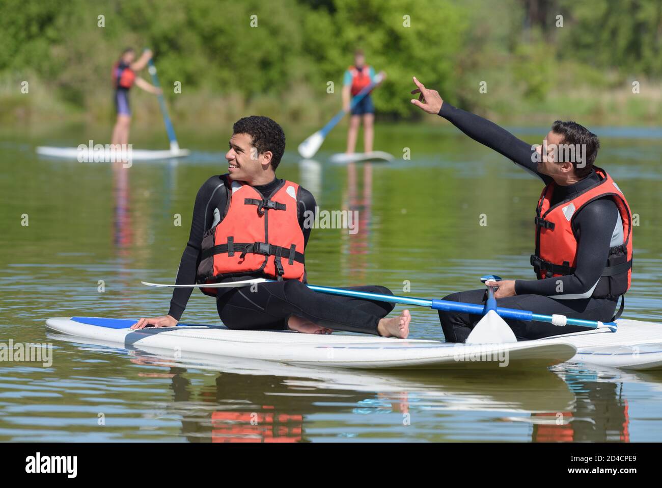 Legs on paddleboard hi-res stock photography and images - Alamy