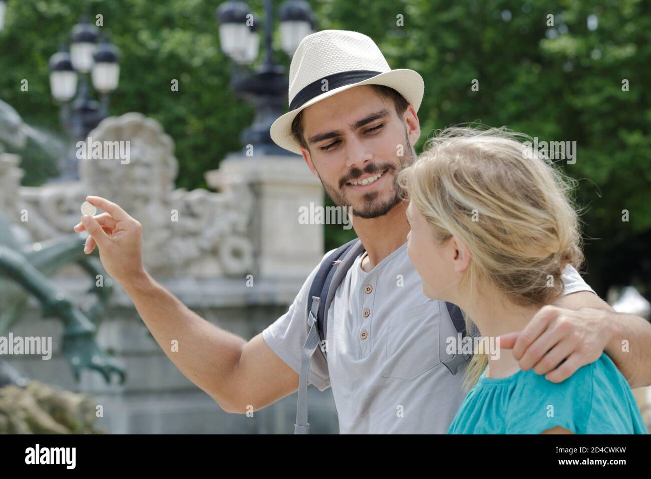 a portrait of couple sight seeing Stock Photo - Alamy