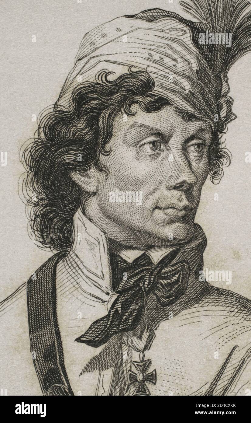 Tadeusz Kosciuszko (1746-1817). Polish general and statesman. National ...