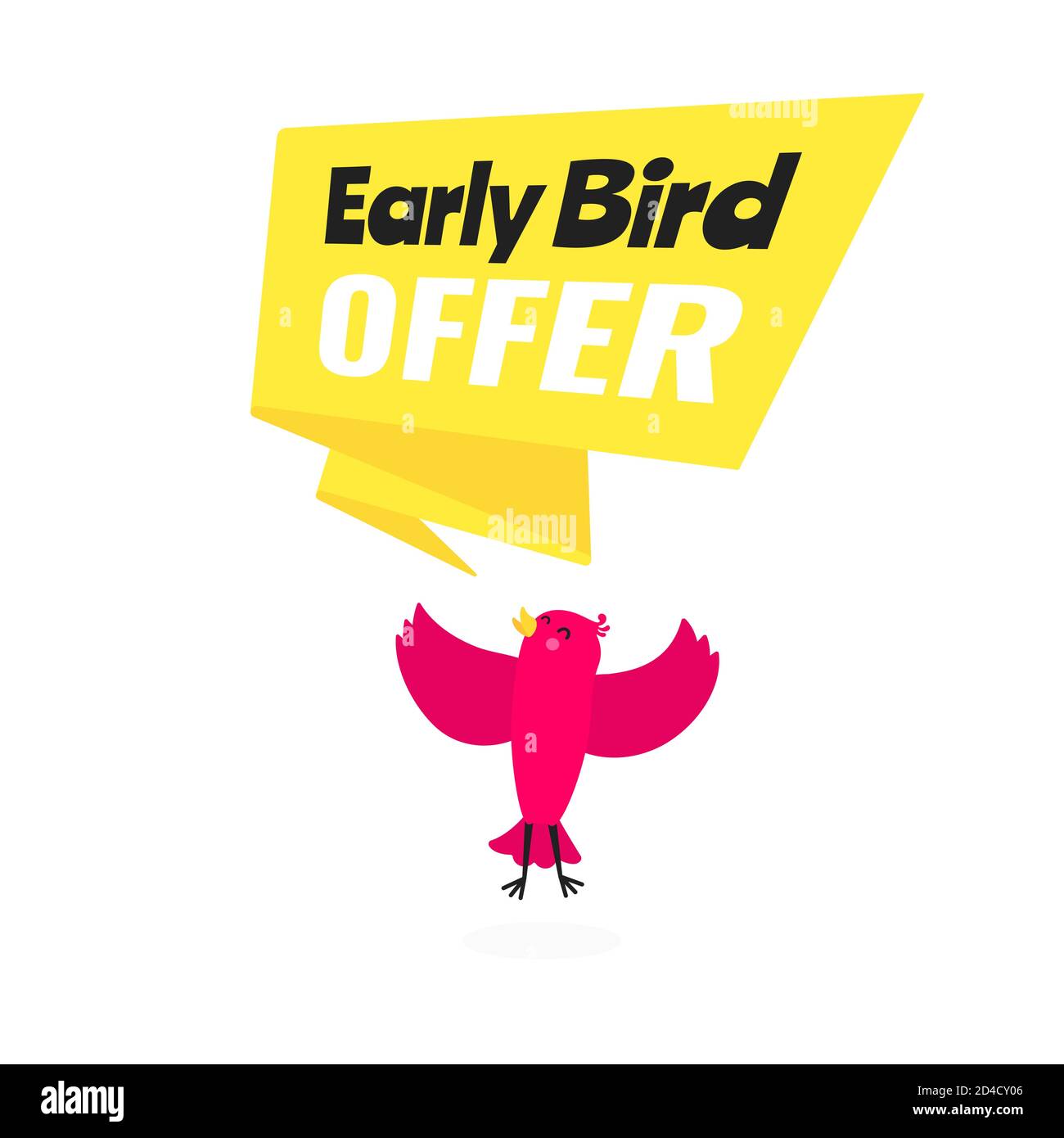 Early bird special offer discount sale event banner flat style design ...