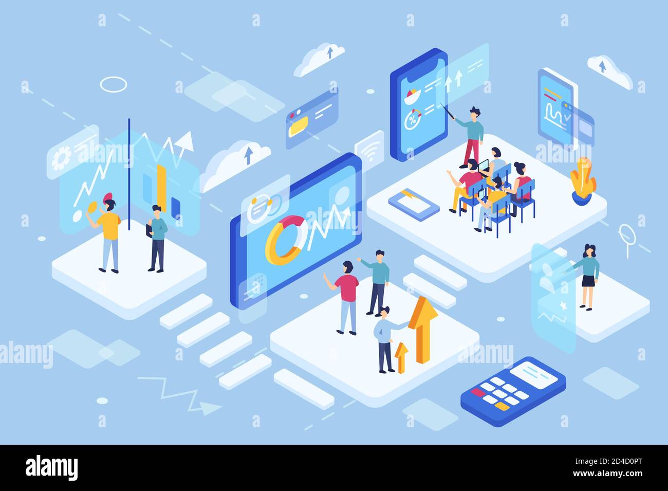 Virtual future learning Stock Vector Images - Alamy