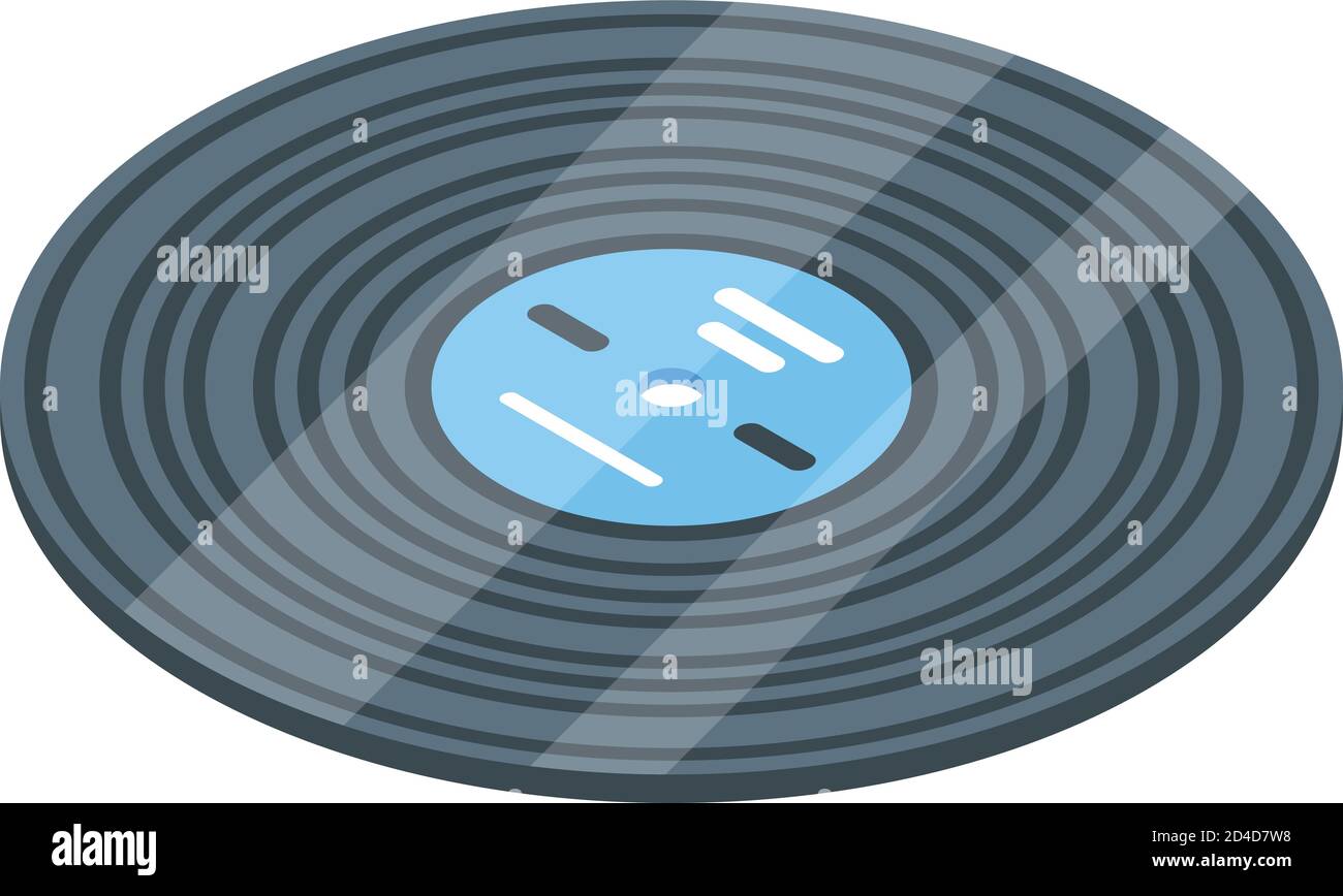 Vinyl disc playlist icon, isometric style Stock Vector Image & Art - Alamy