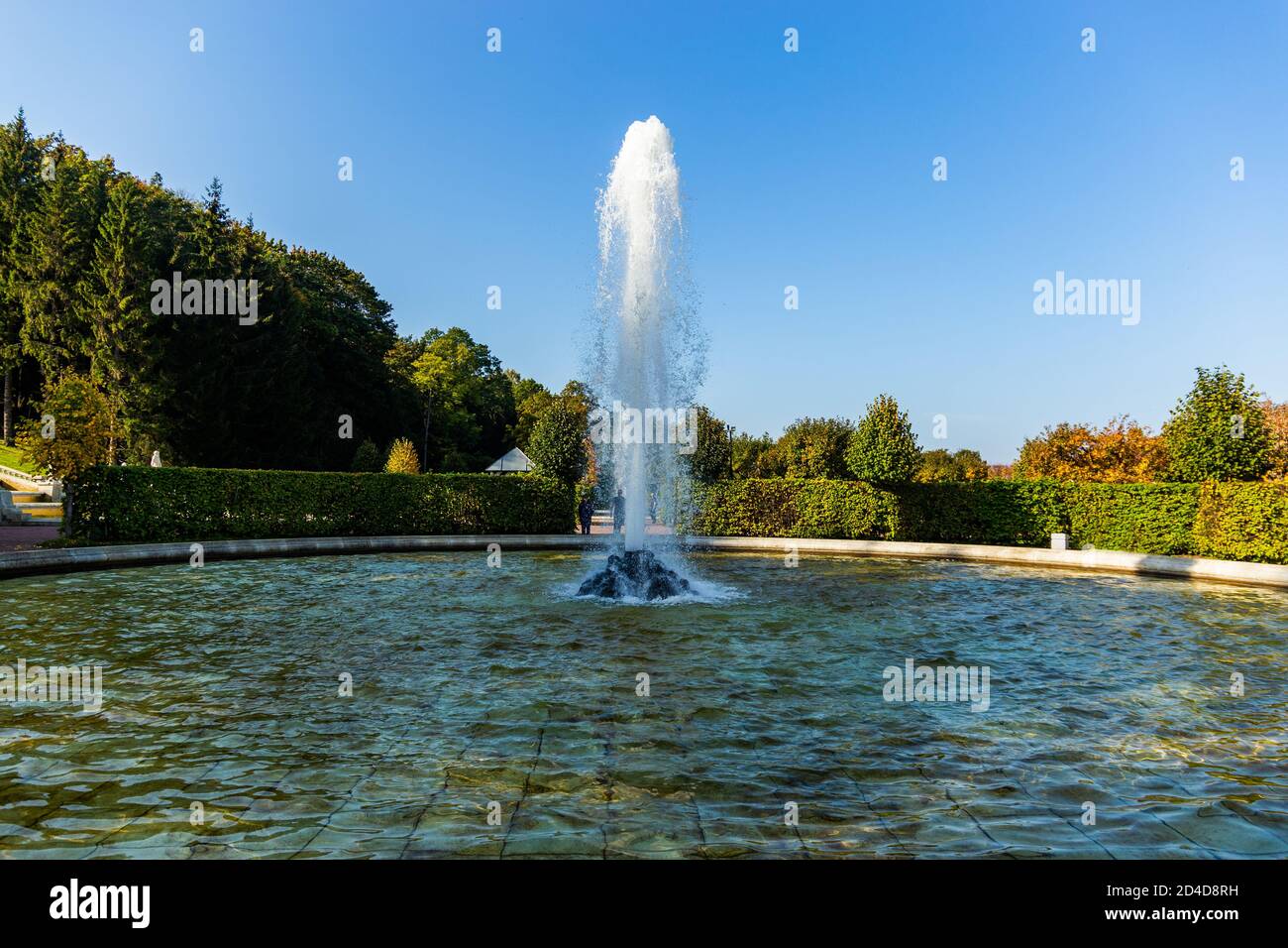The Peterhof Palace and Gardens complex. A UNESCO World Heritage Site ...