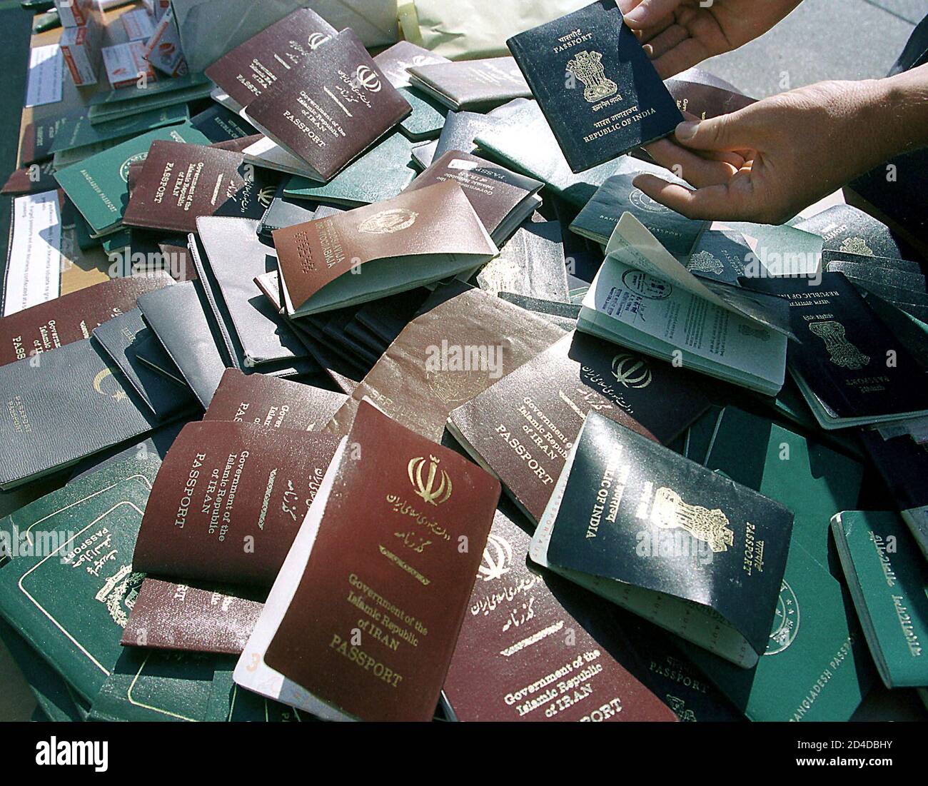 Europe passports pile hi-res stock photography and images - Alamy