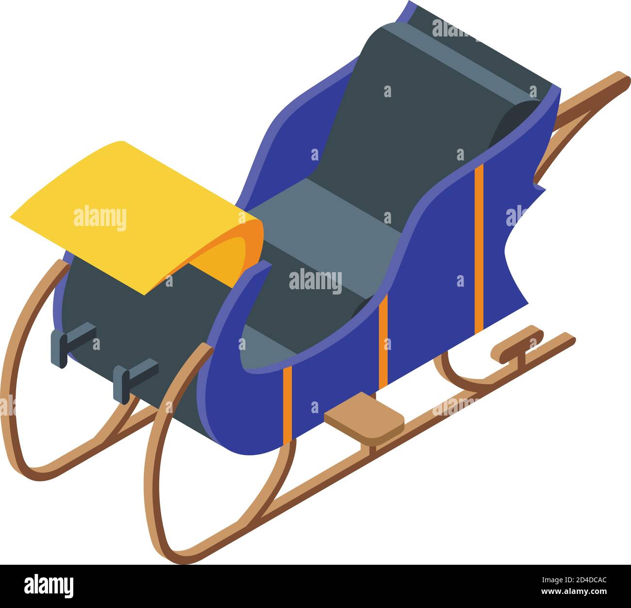 Blue santa sleigh icon Cut Out Stock Images & Pictures - Alamy