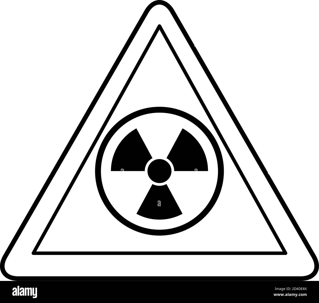 nuclear triangle signal caution icon vector illustration design Stock Vector Image & Art - Alamy