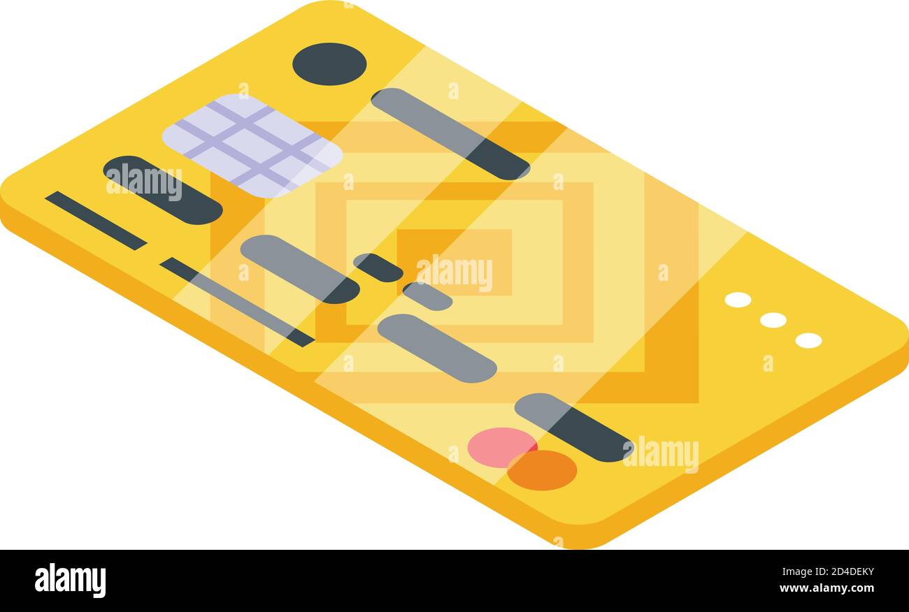 Credit card subscription icon, isometric style Stock Vector Image & Art ...