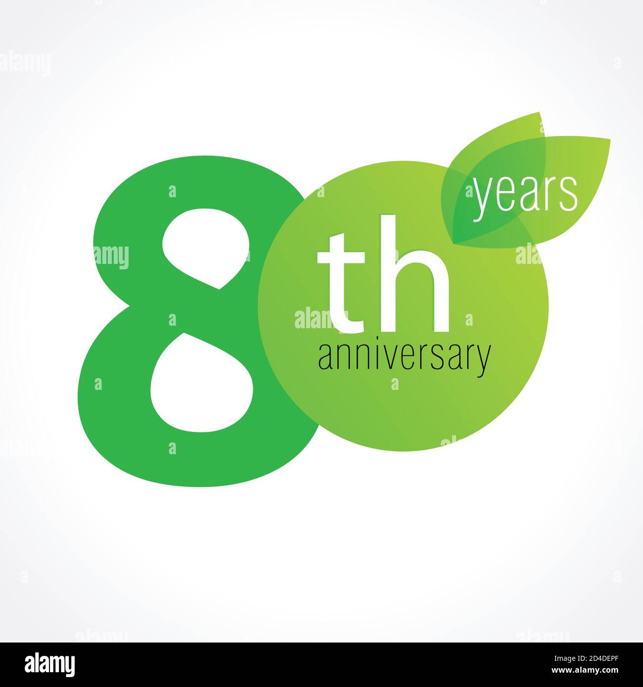 80 th anniversary numbers. 80 years old logotype. Age congrats ...