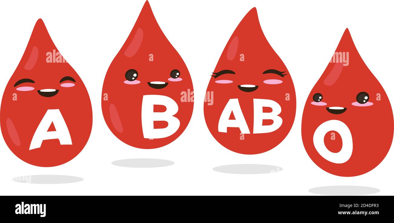 Cartoon character blood drop happy hi-res stock photography and images ...