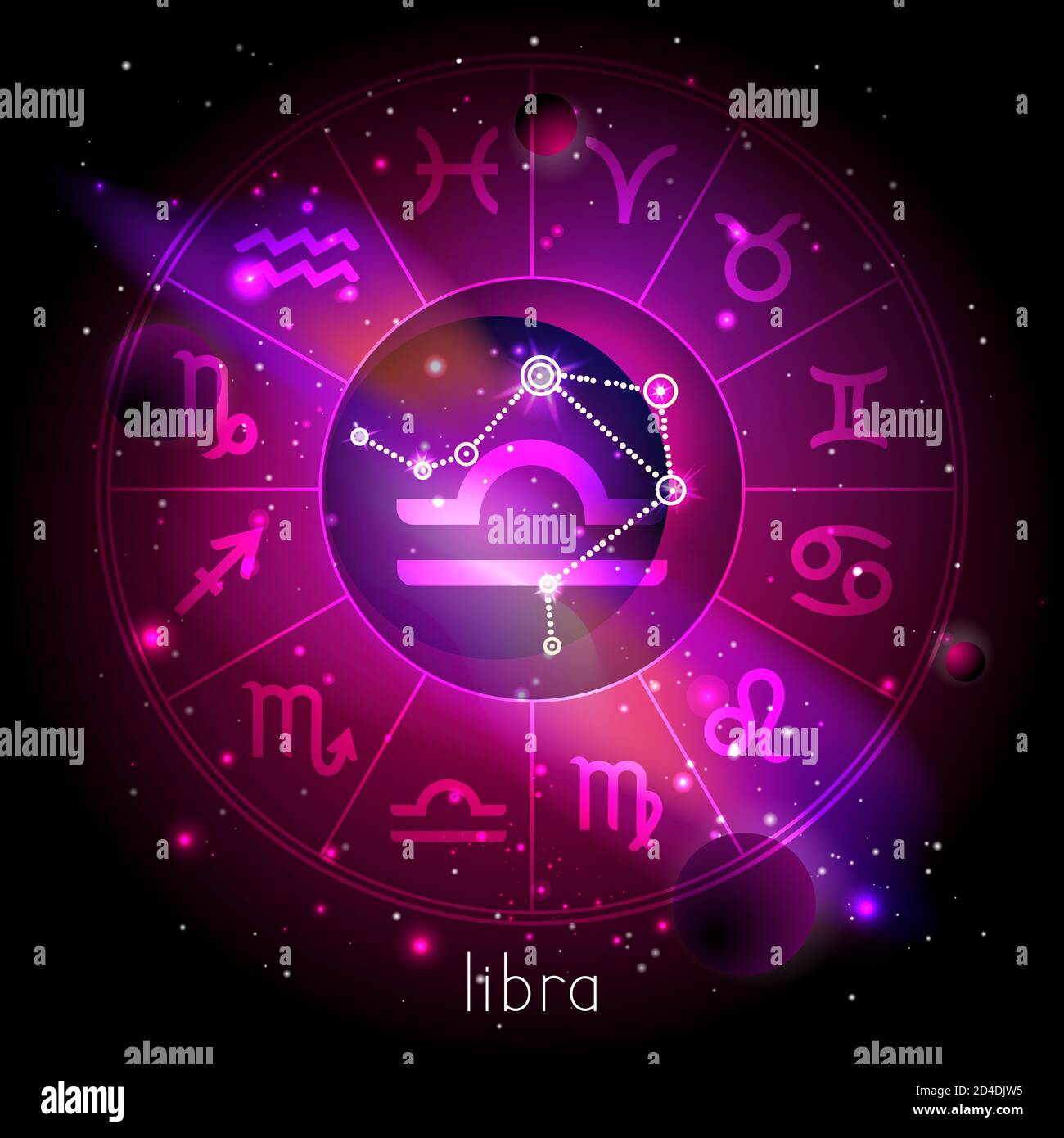 Libra Star Sign High Resolution Stock Photography and Images - Alamy