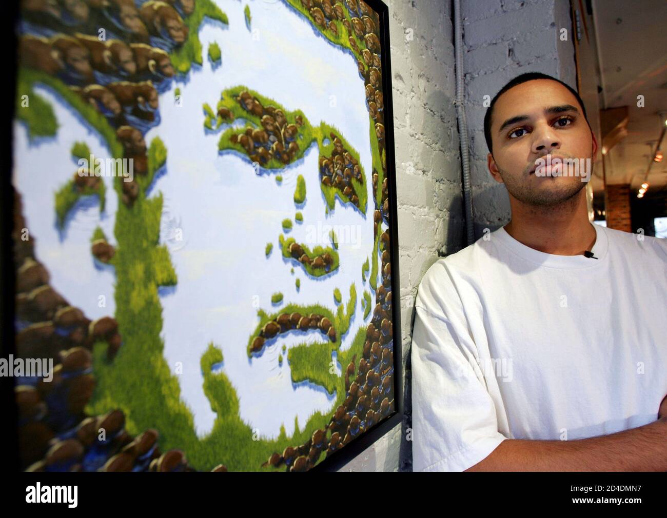 George w bush painting hi-res stock photography and images - Alamy