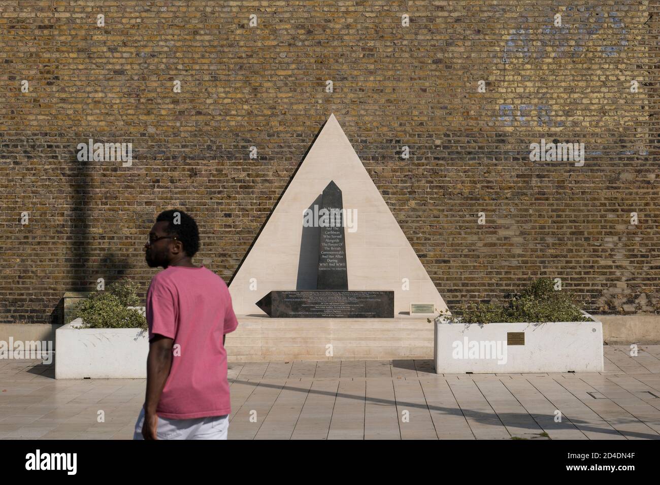 The African War Memorial at Windrush Square on the 16th September 2020 ...