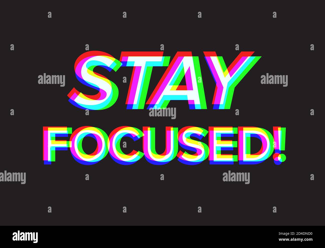 Stay focused Stock Vector Images - Alamy