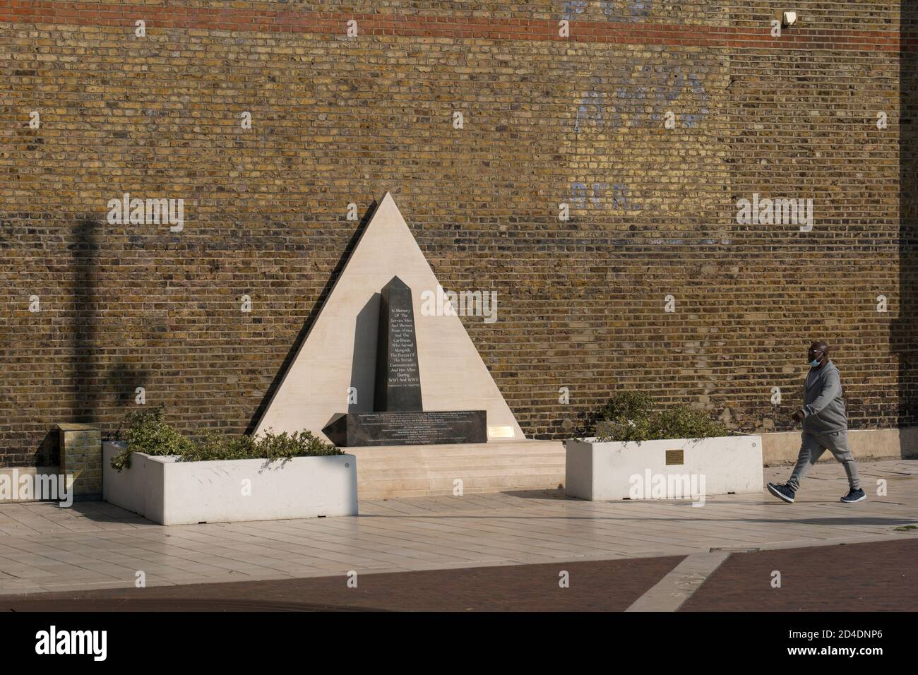 The African War Memorial at Windrush Square on the 16th September 2020 ...