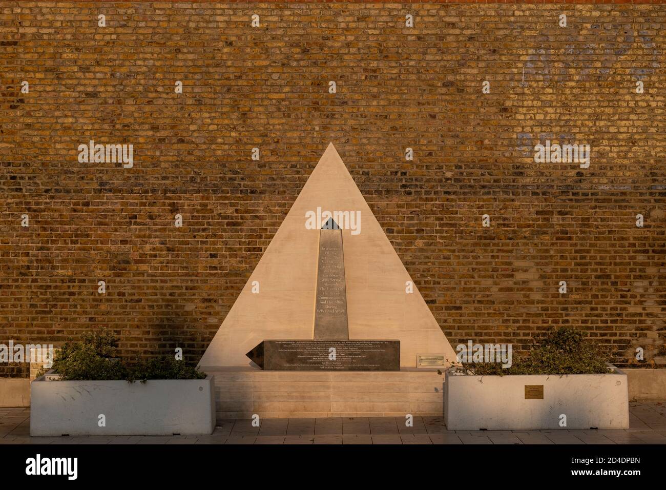 The African War Memorial at Windrush Square on the 16th September 2020 ...