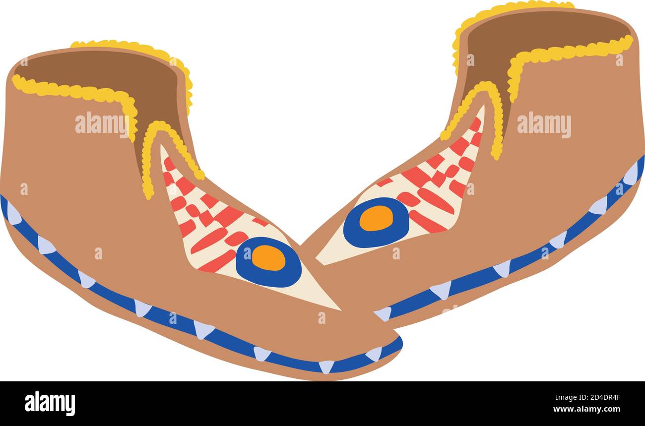 Warm winter slippers shoes Stock Vector Images - Alamy