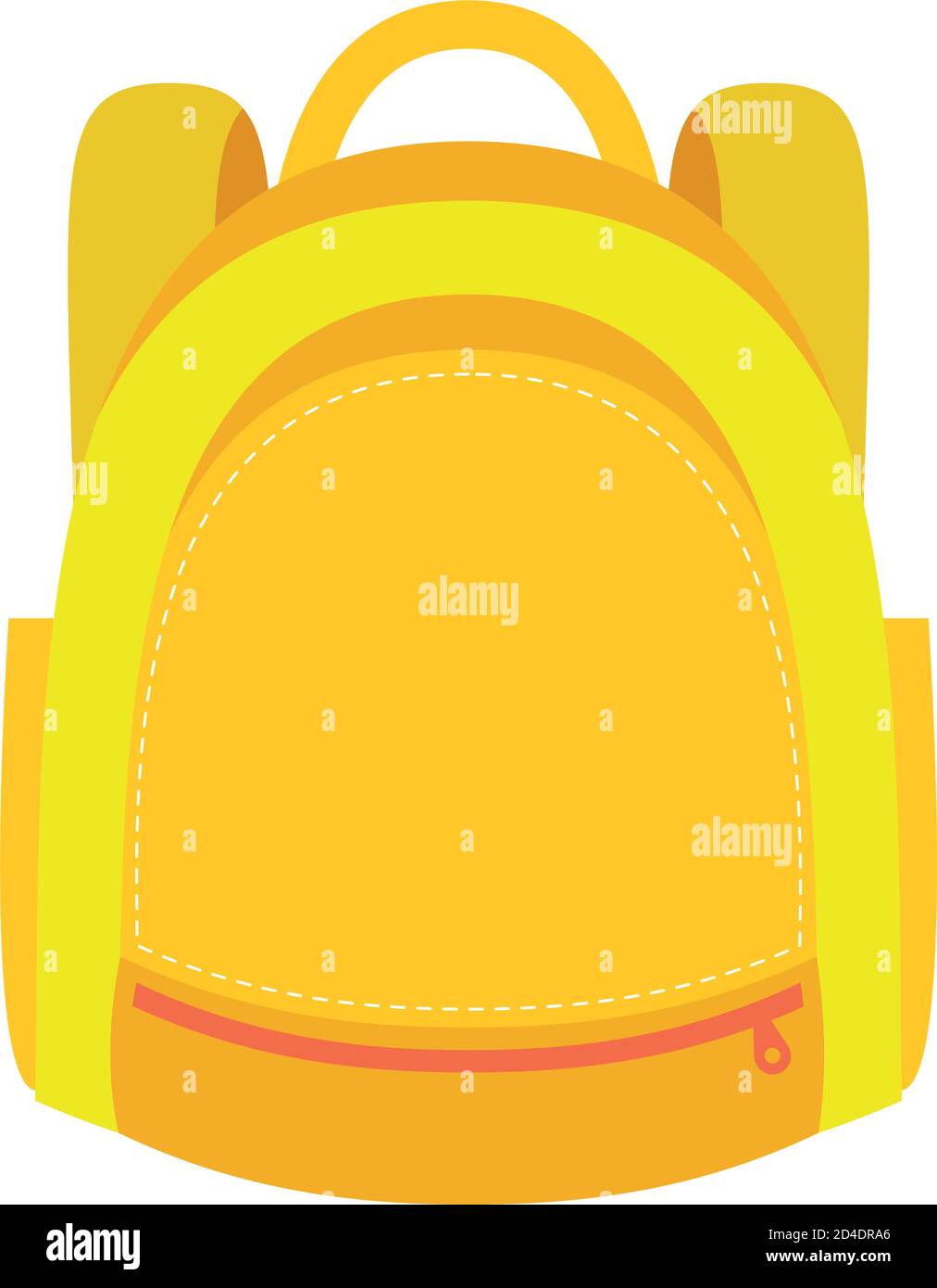 school bag equipment flat style icon vector illustration design Stock ...