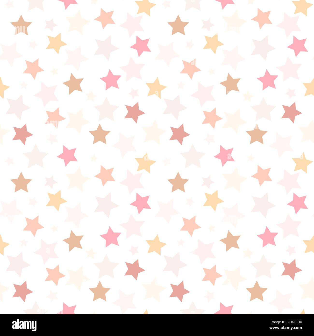 Continuous cute pattern with stars in different tons. Vecto Stock ...