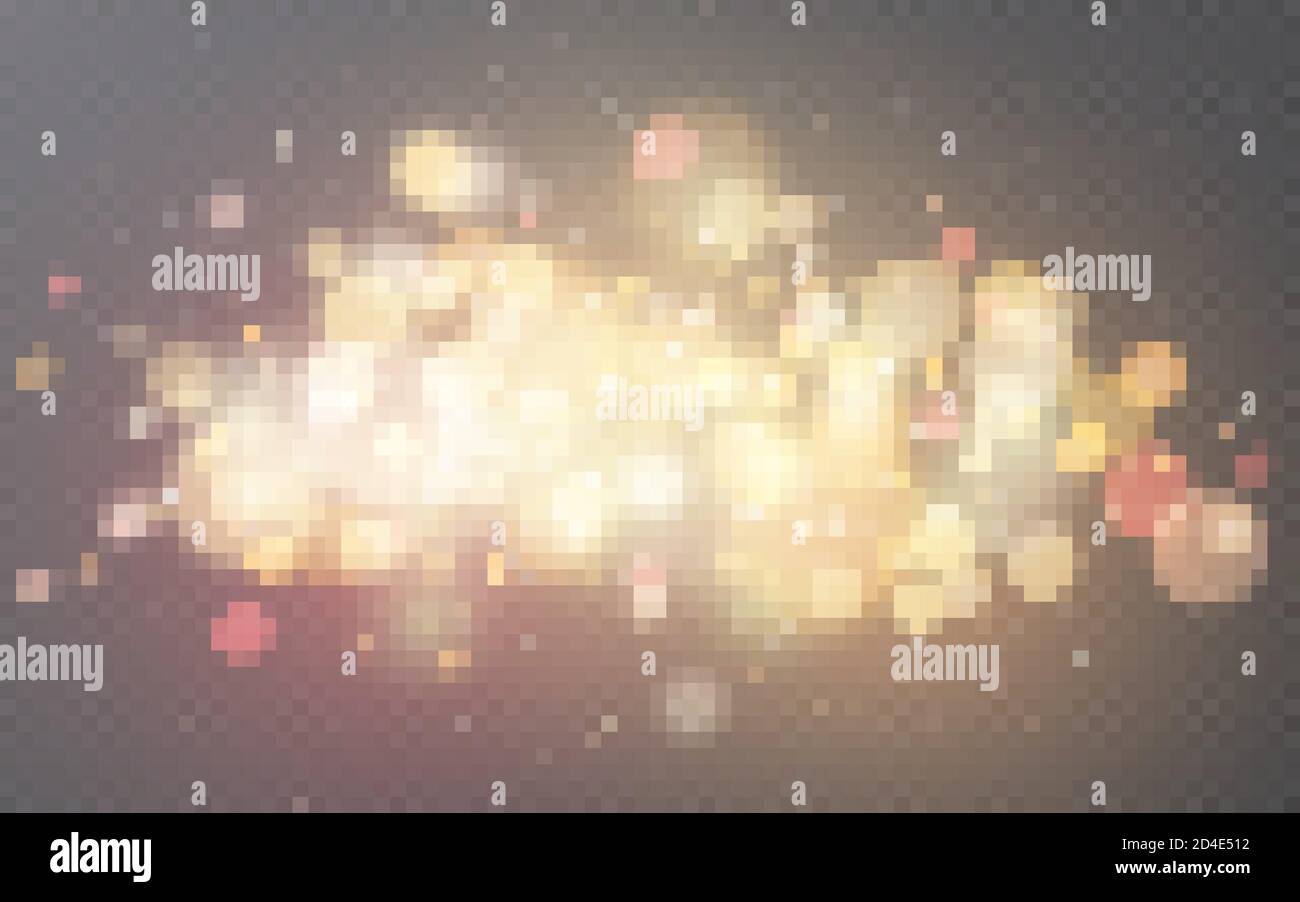 Bright bokeh effect. Festive magic luminous background. Holiday design ...