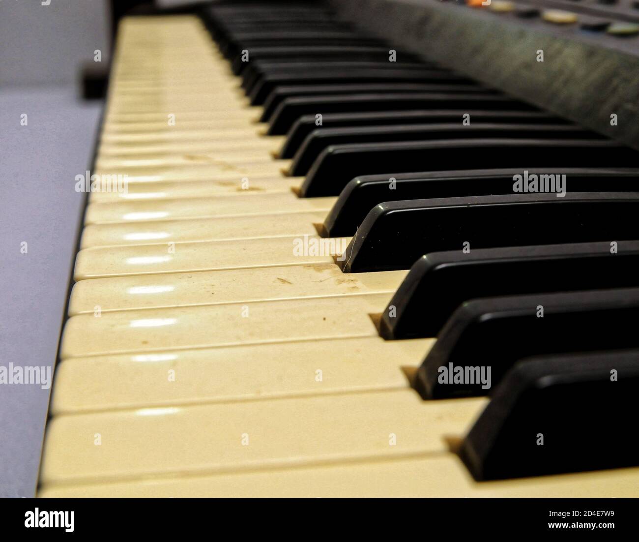 Piano keyboard closeup Stock Photo - Alamy