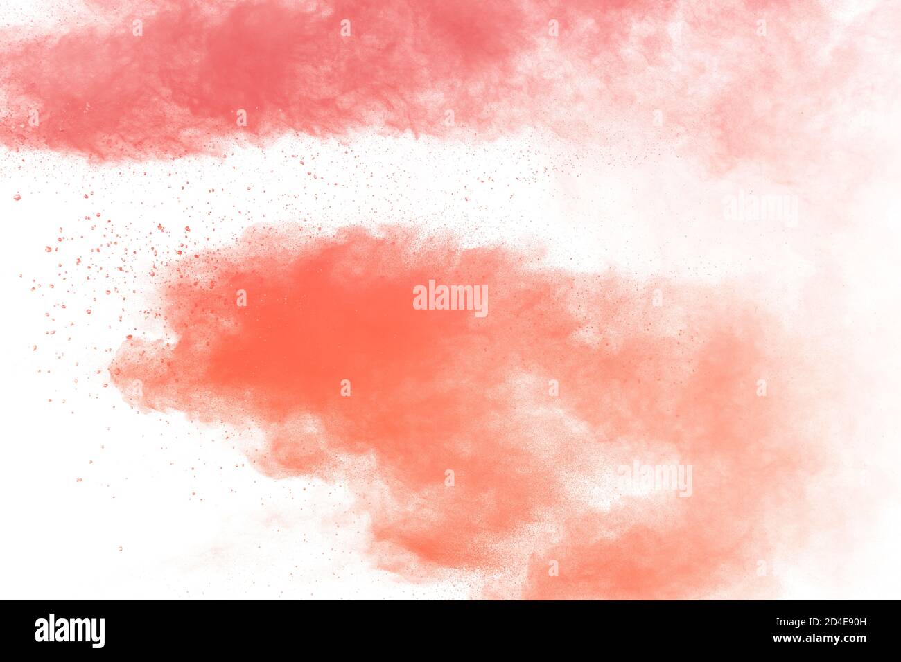 Orange powder splattered on white background Stock Photo - Alamy