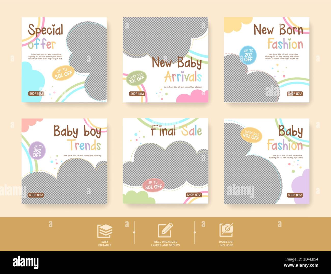 Baby clothes on sale Stock Vector Images - Alamy