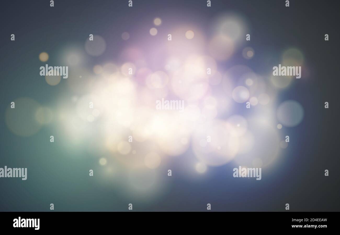 Bright bokeh effect. Festive magic luminous background. Holiday design ...