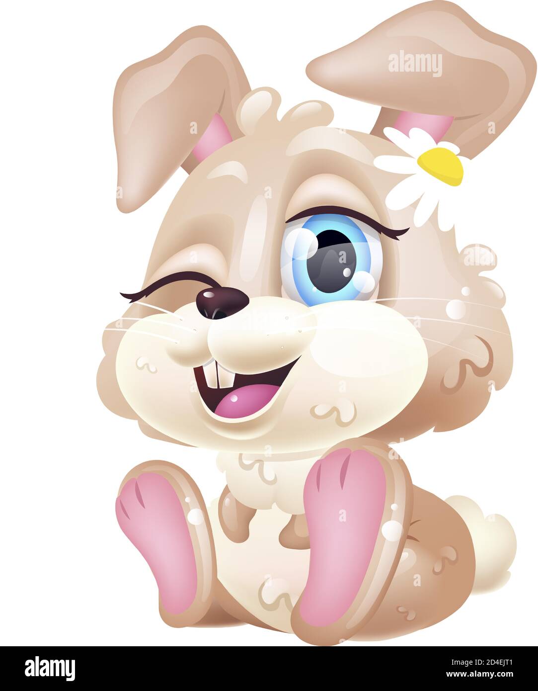 Cute rabbit kawaii cartoon vector character Stock Vector Image & Art ...