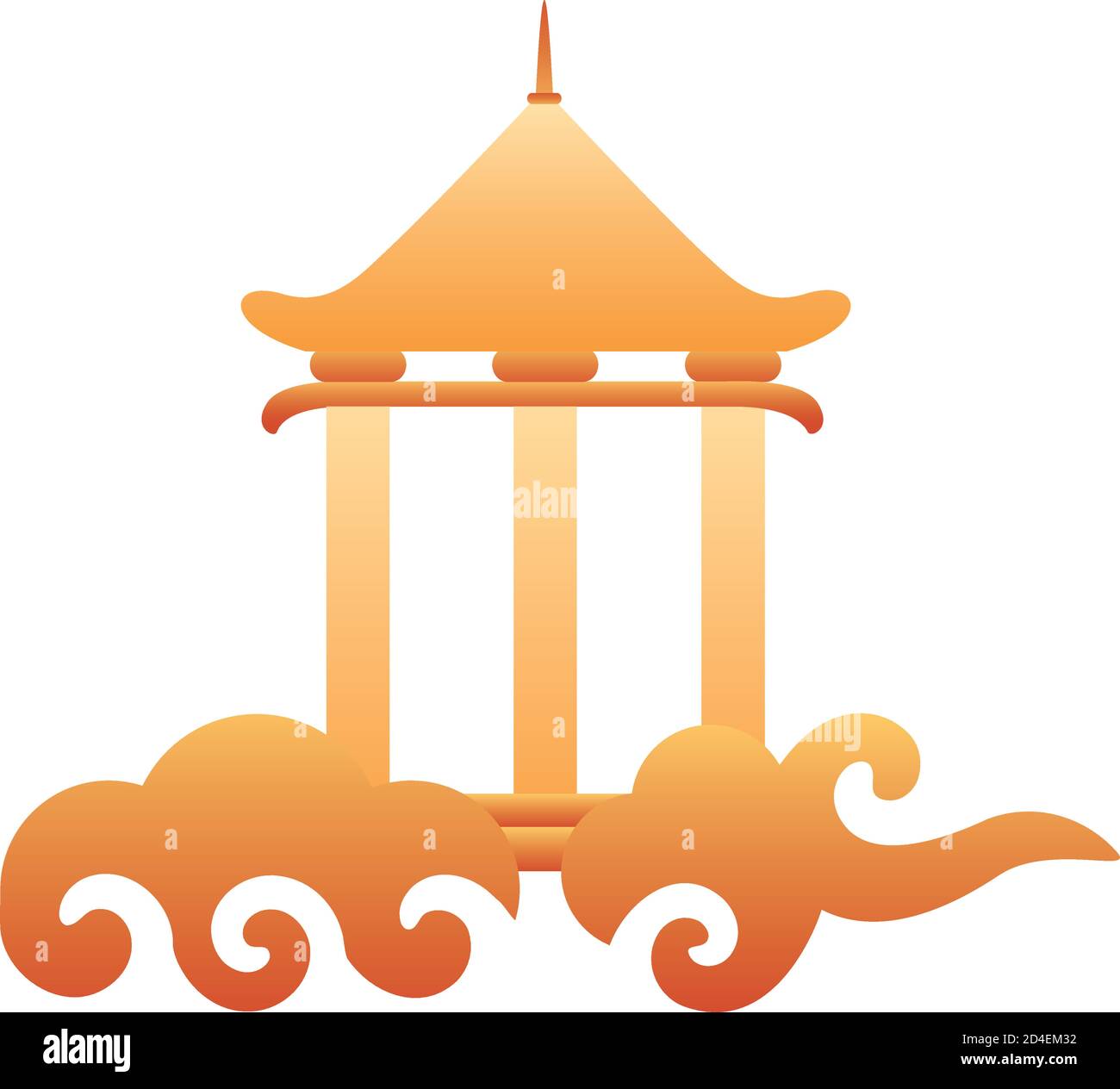 Asian columns Cut Out Stock Images & Pictures - Alamy
