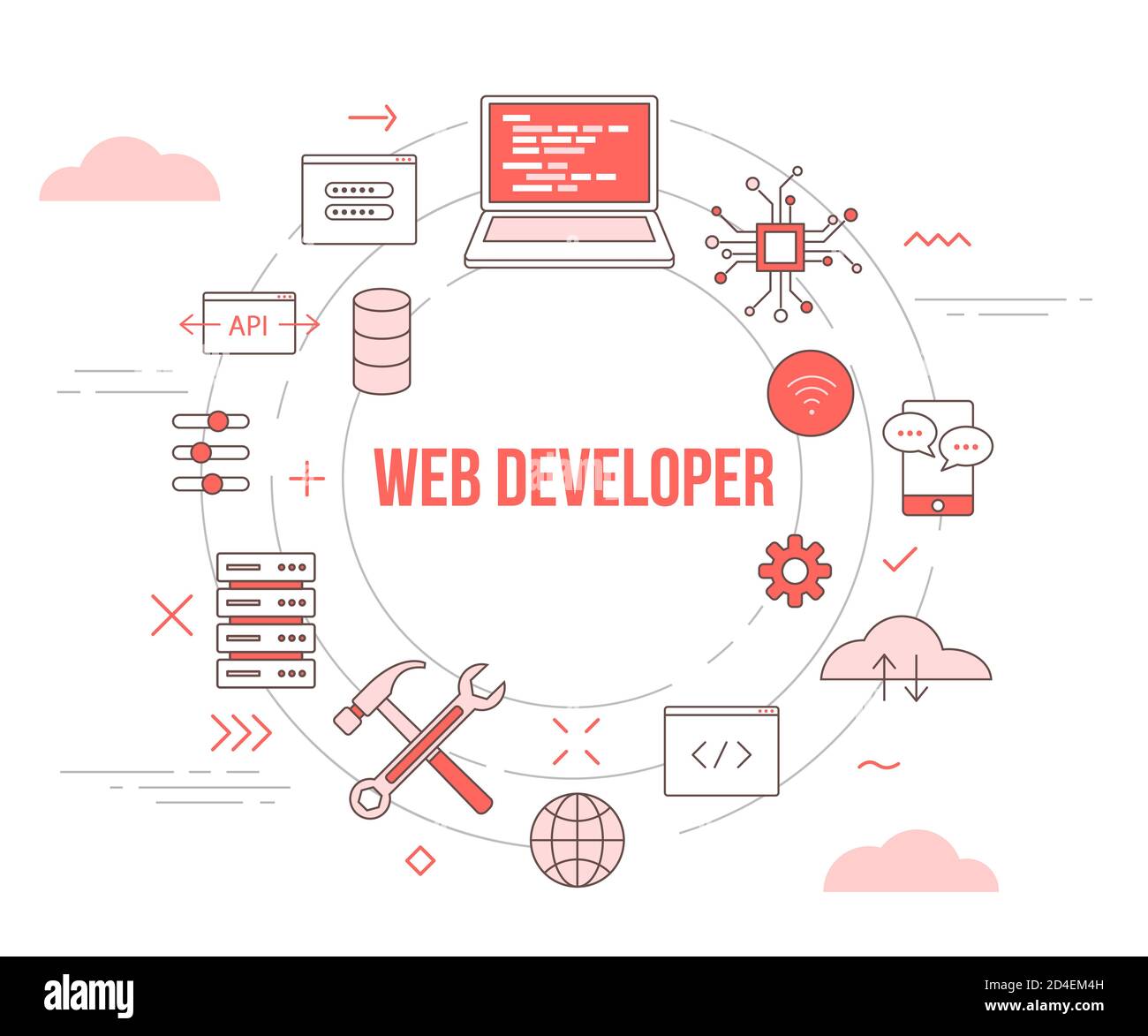 Template coding programming theme Stock Vector Images - Alamy