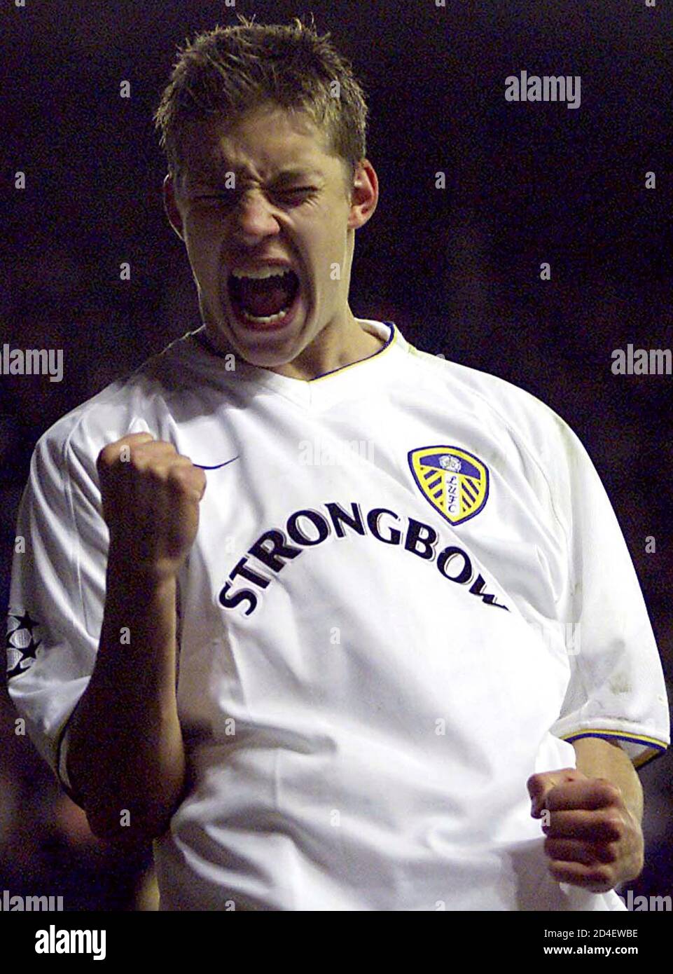 Leeds uniteds alan smith celebrates scoring the first goal hi-res stock ...