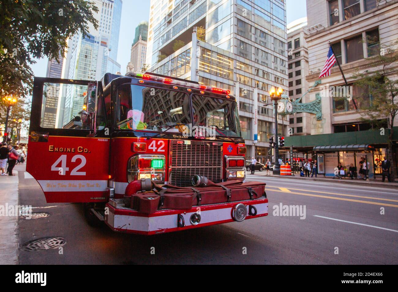Chicago Fire Truck Stock Photo - Alamy