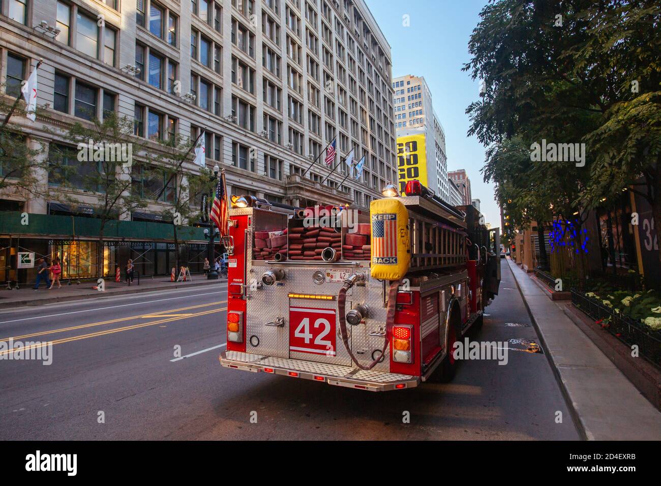 Chicago Fire Truck Stock Photo - Alamy