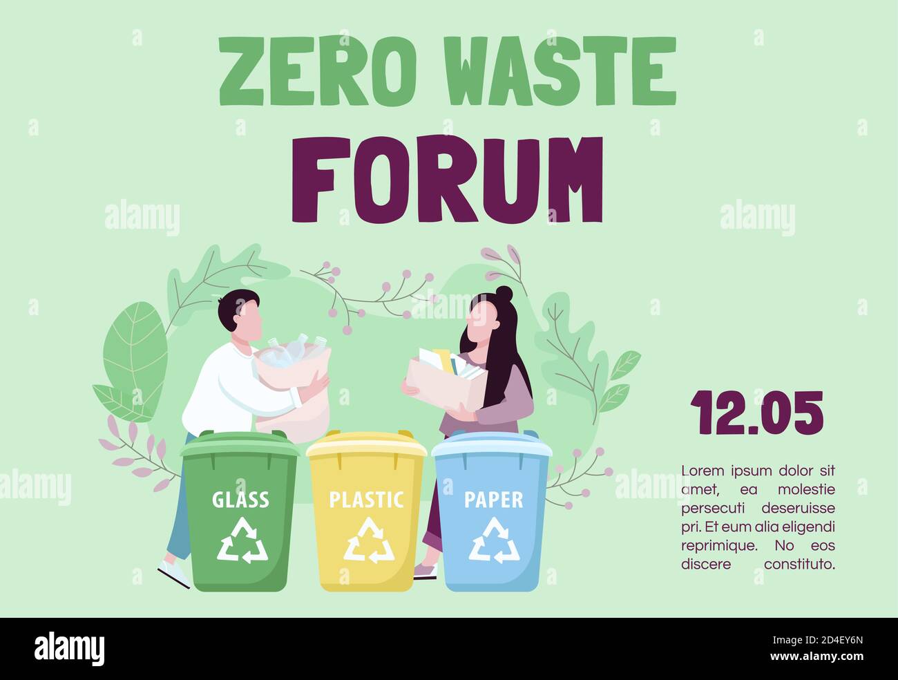 Segregation garbage card hi-res stock photography and images - Alamy