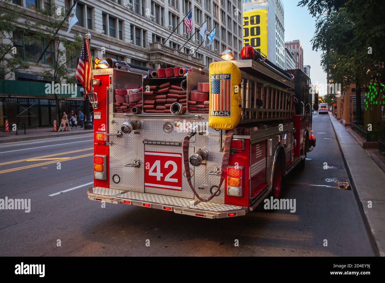 Chicago Fire Truck Stock Photo - Alamy