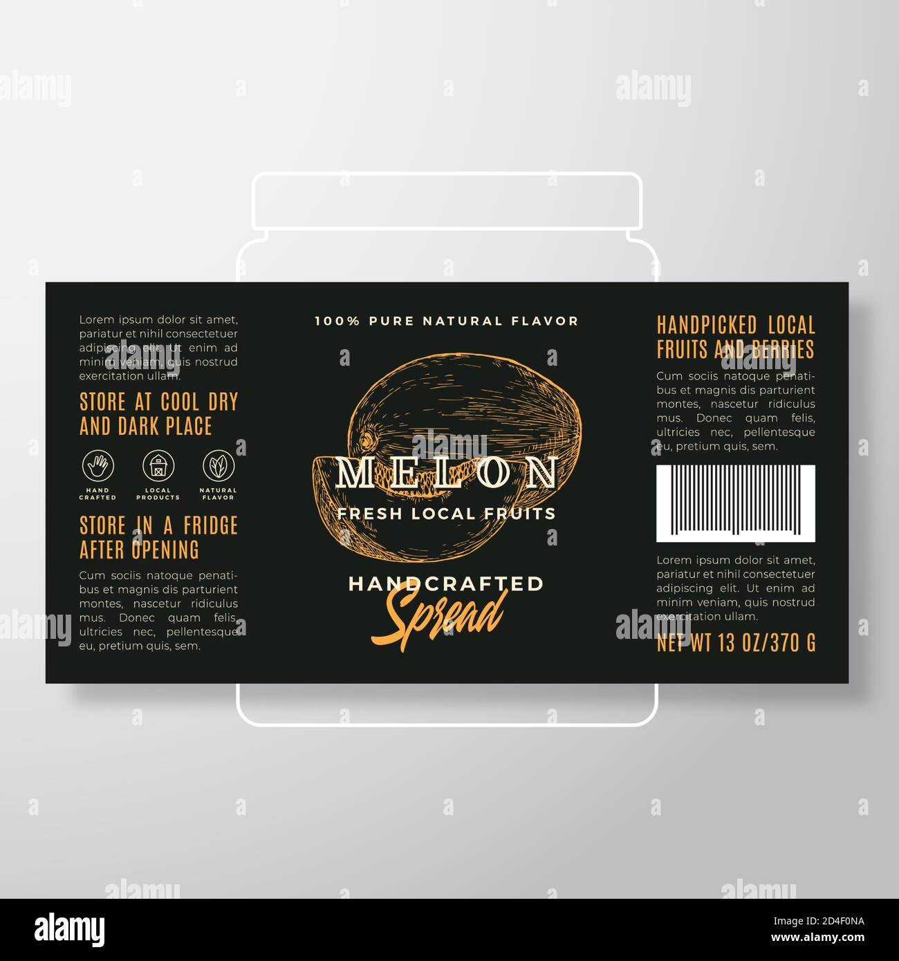 Melon preserve Stock Vector Images - Alamy