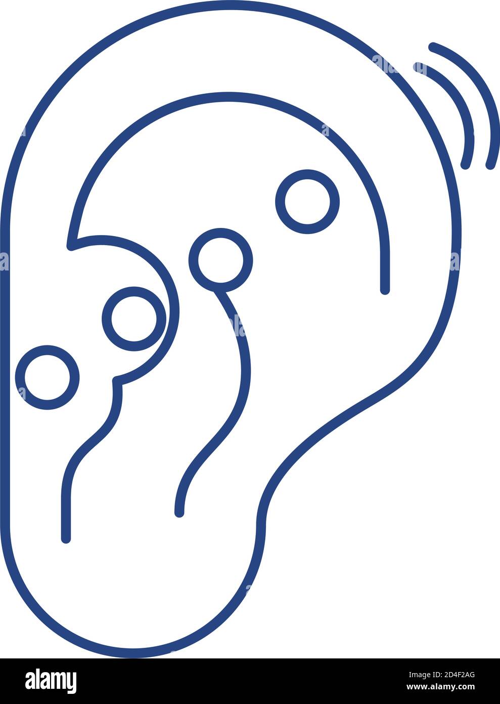 Human ear sound waves Stock Vector Images - Alamy