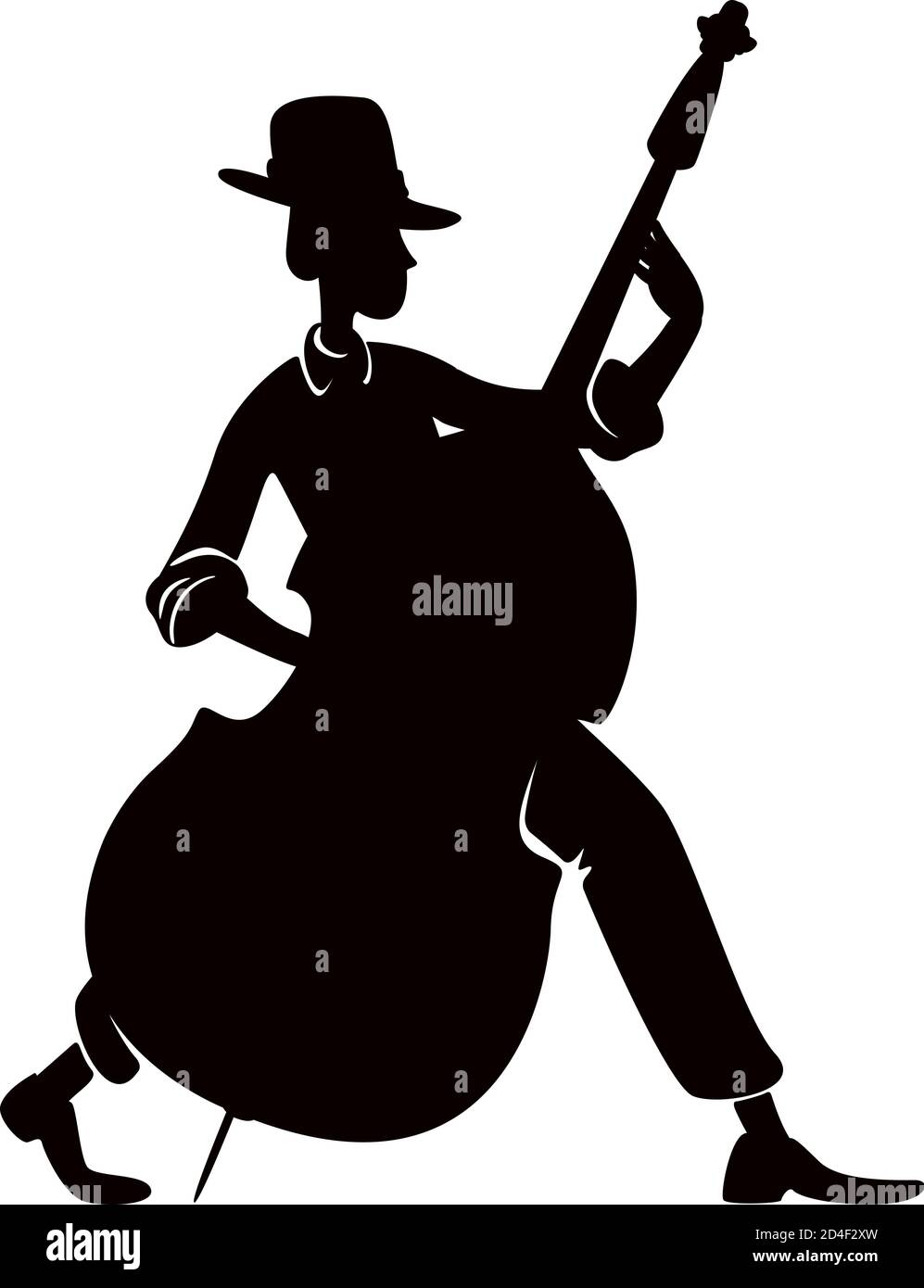 Contrabass double bass Stock Vector Images - Alamy