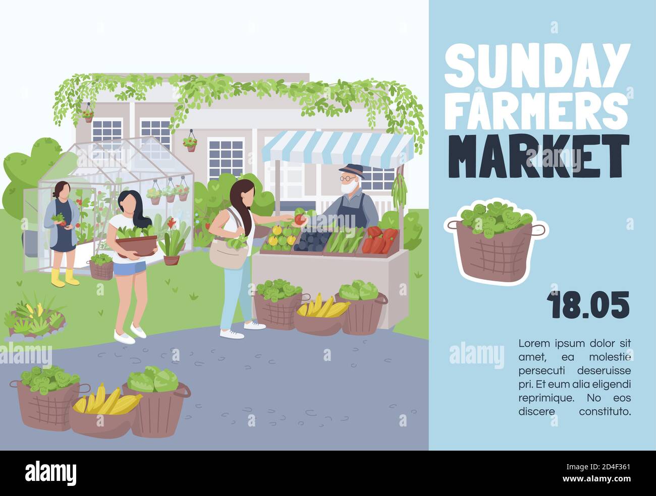 Farmers Market Advert High Resolution Stock Photography and Images - Alamy