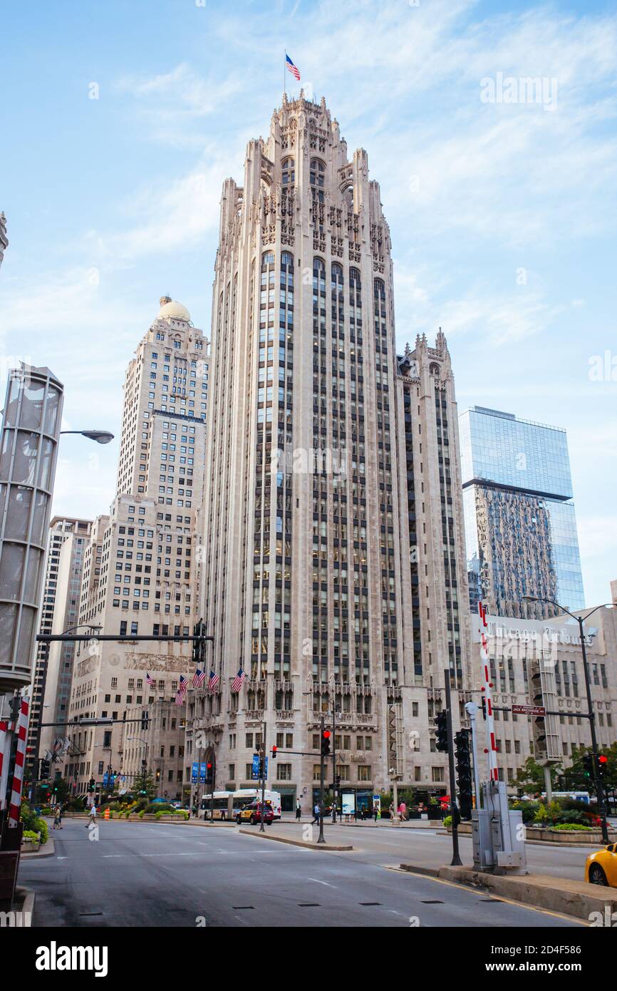 Tribune towers hi-res stock photography and images - Alamy
