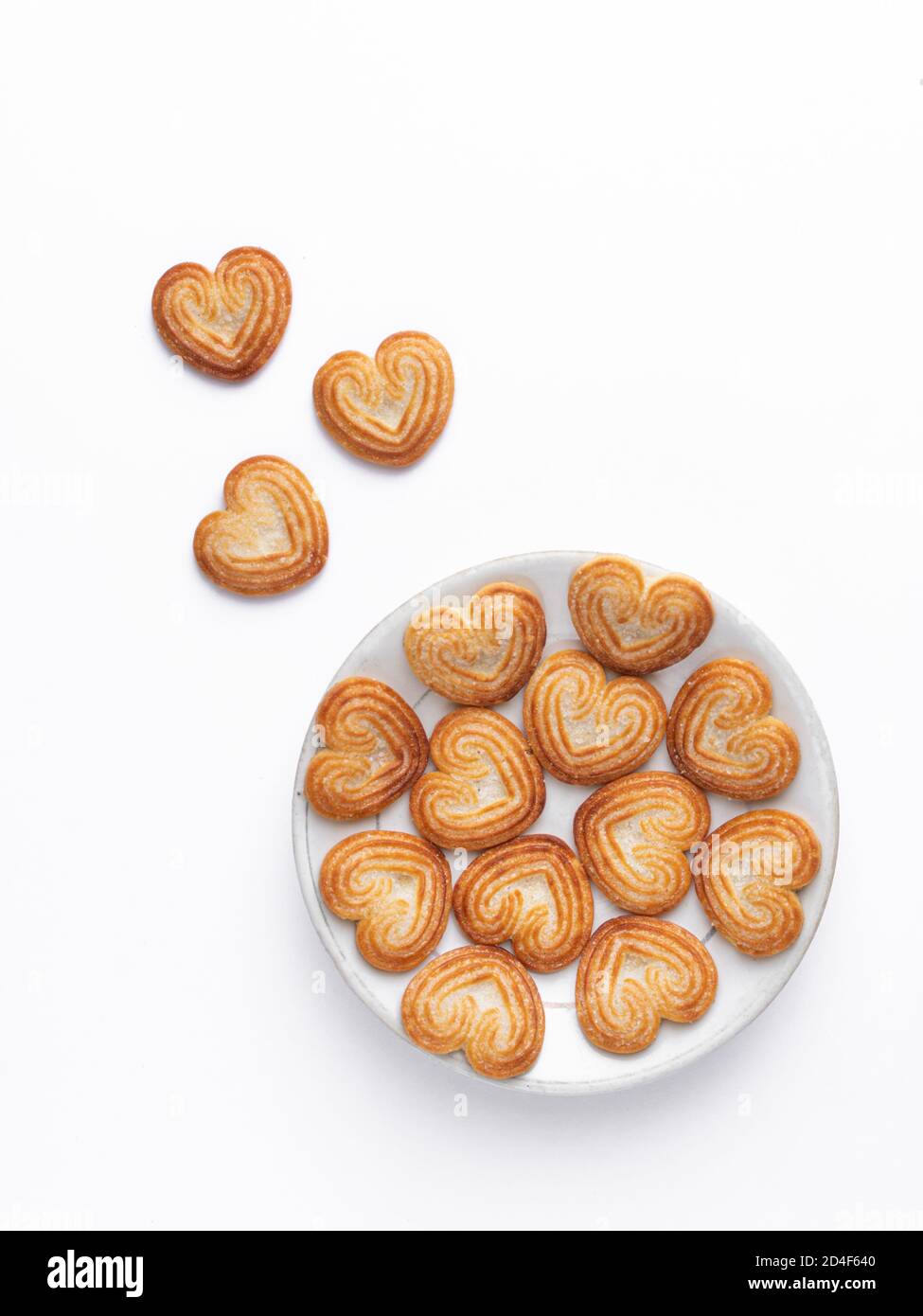 Little heart biscuit isolated stock image Stock Photo - Alamy