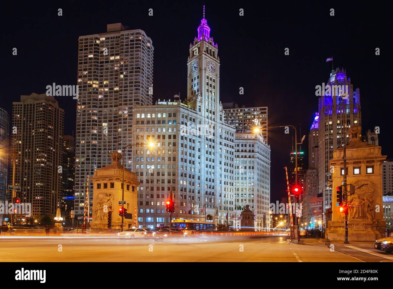 Chicago Rush Hour Traffic in USA Stock Photo - Alamy