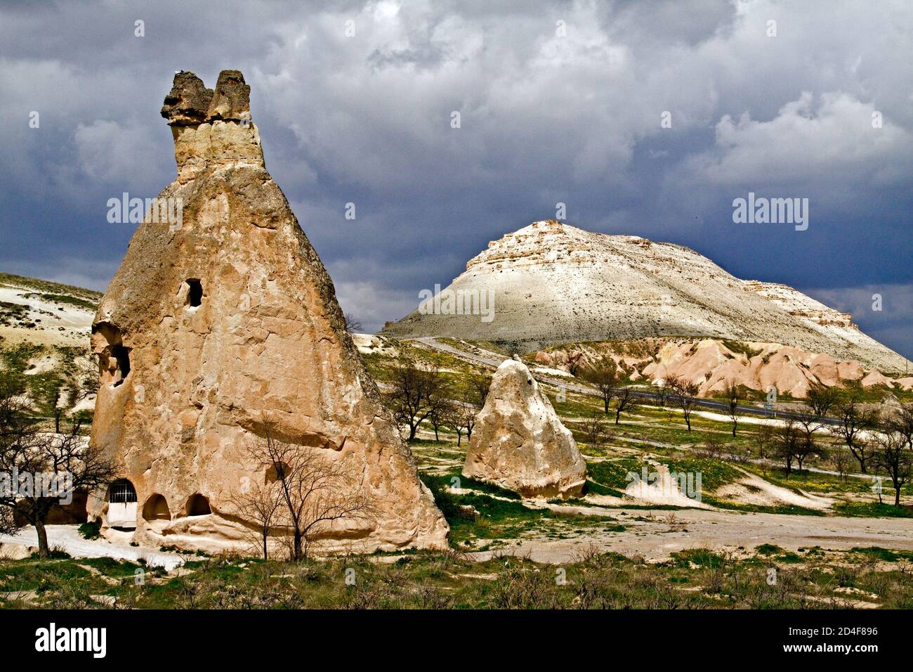 Fairy chimney house in Monk's Valley , Cappadocia, Turkey Stock Photo ...