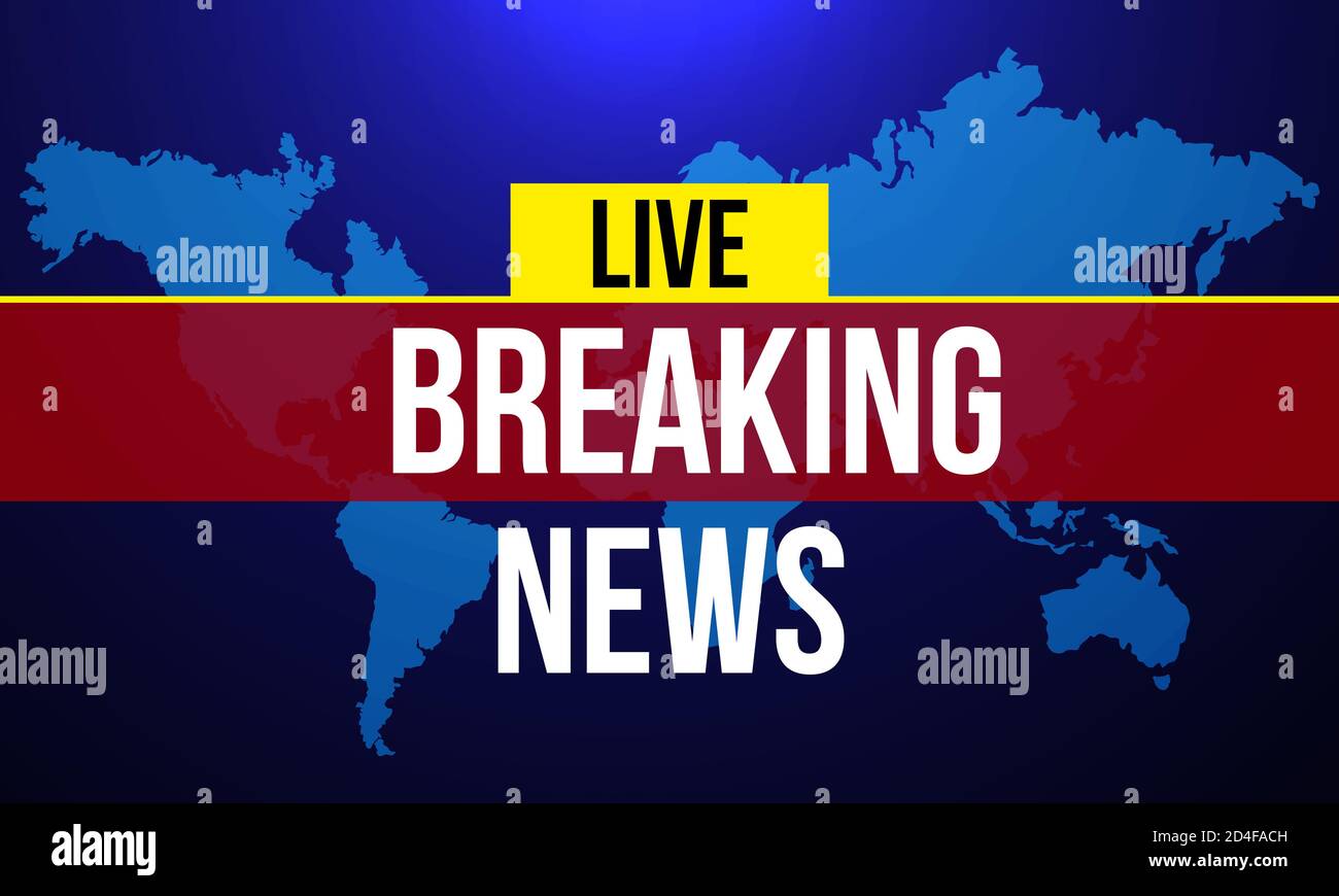 Breaking news background with graphic map Stock Vector Image & Art - Alamy