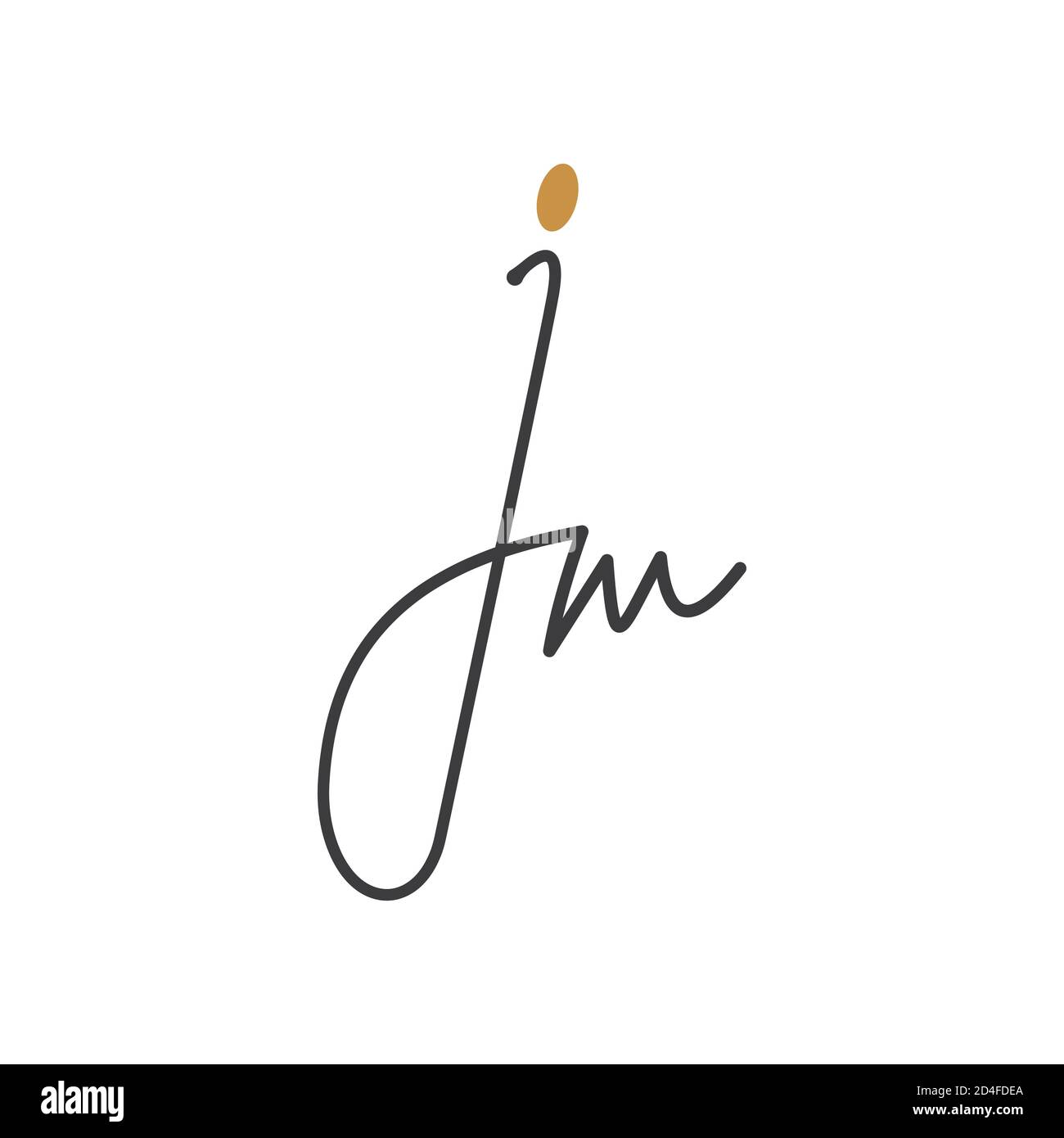Initial letter jm logo or mj logo vector design template Stock Vector ...