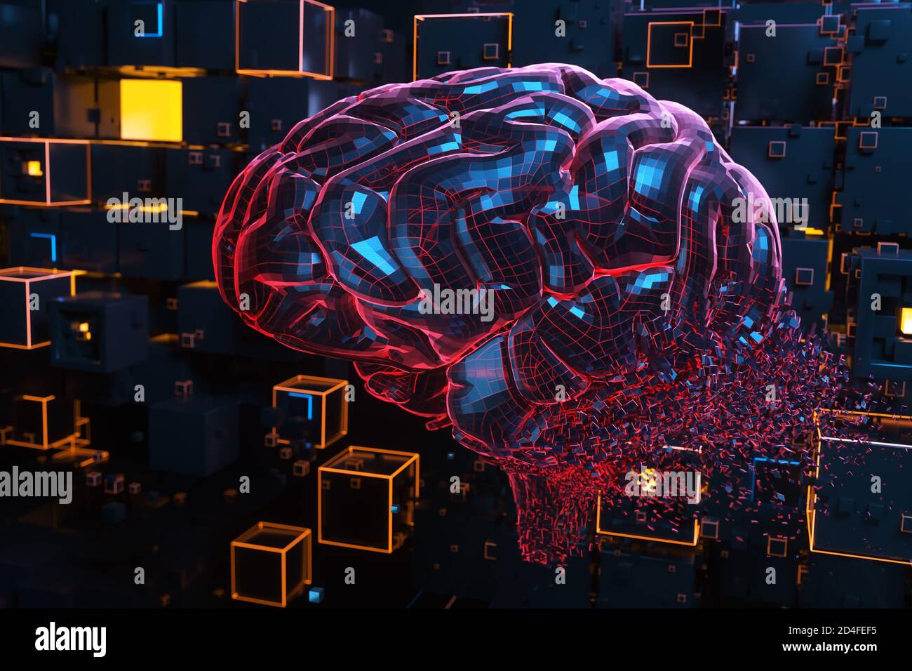 Exploding brain illustration hi-res stock photography and images - Alamy