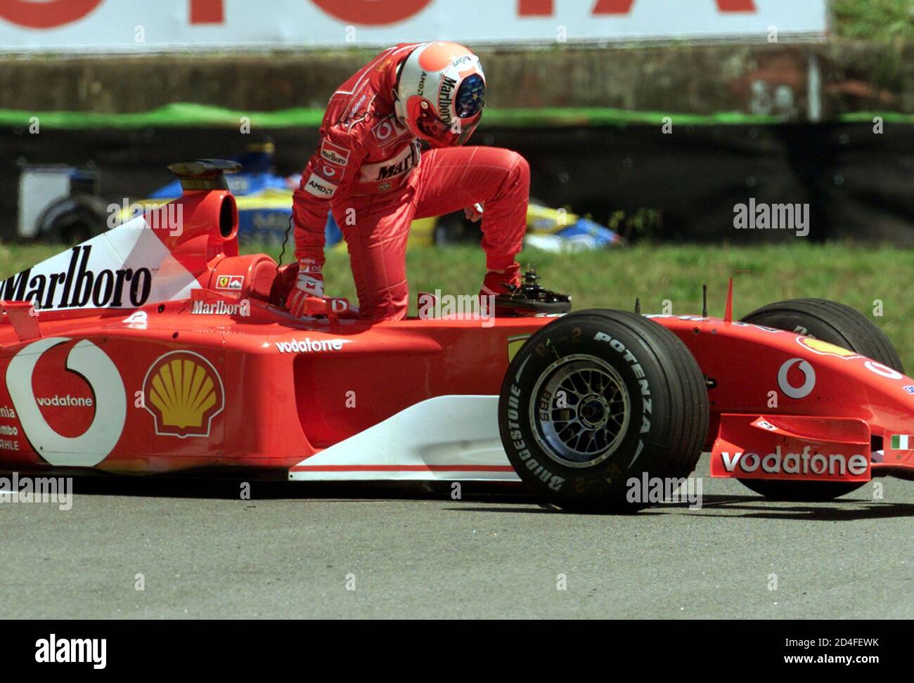 Brazilian Rubens Barrichello In His Ferrari High Resolution Stock ...