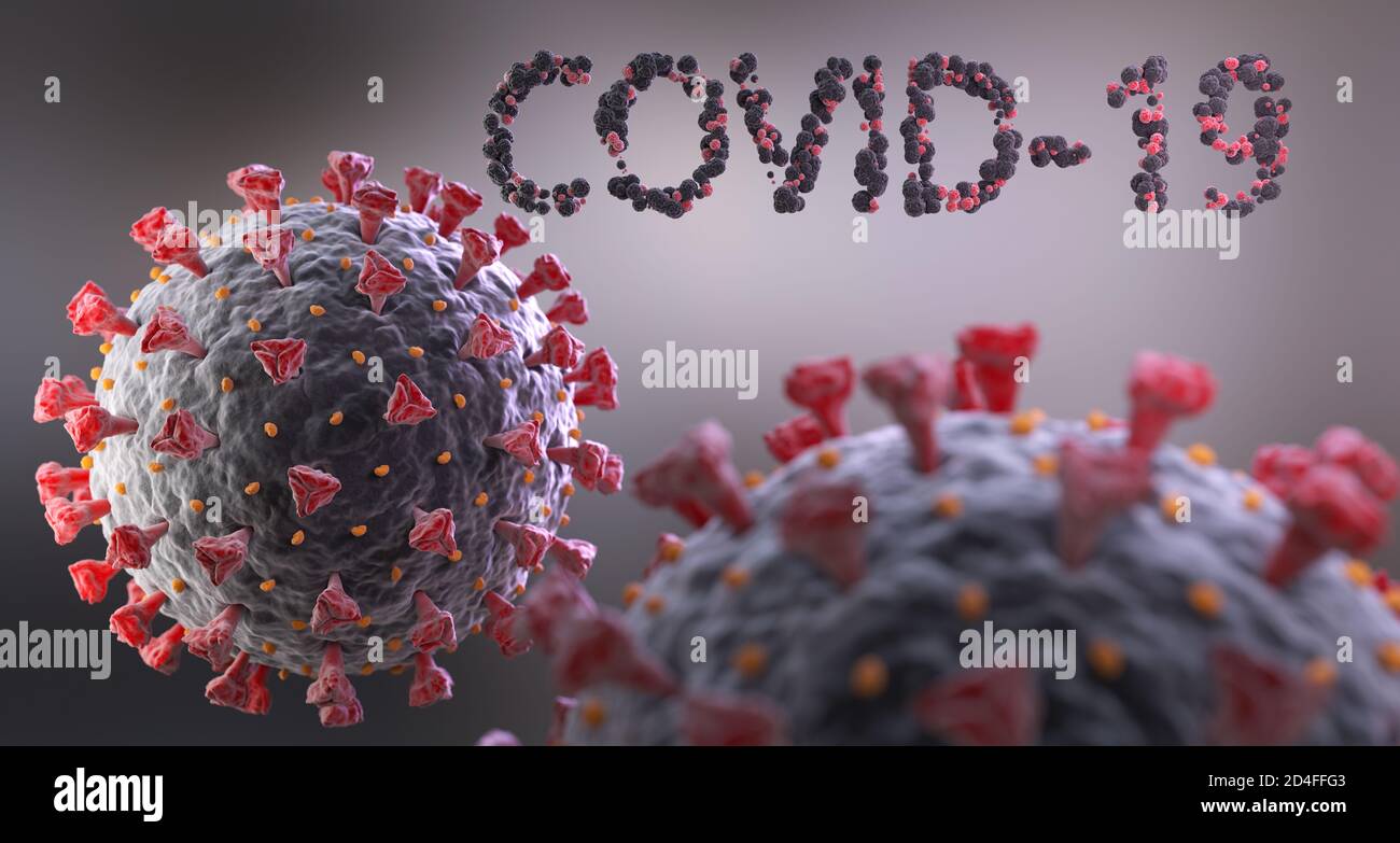 Illustration of Coronavirus. A pathogen virus that attacks the ...